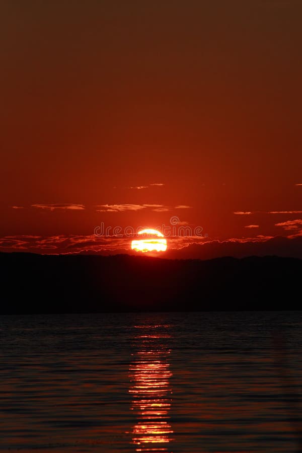 Red sunset stock photo. Image of beach, holiday, landscape - 860610