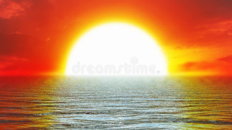 Looping Sunset Scene Depicting the Three Crosses Crucifixion at Calvary ...