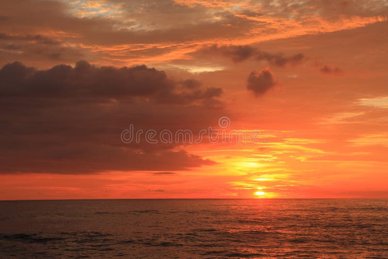 Red sunset stock photo. Image of sunset, colorific, evening - 126936778