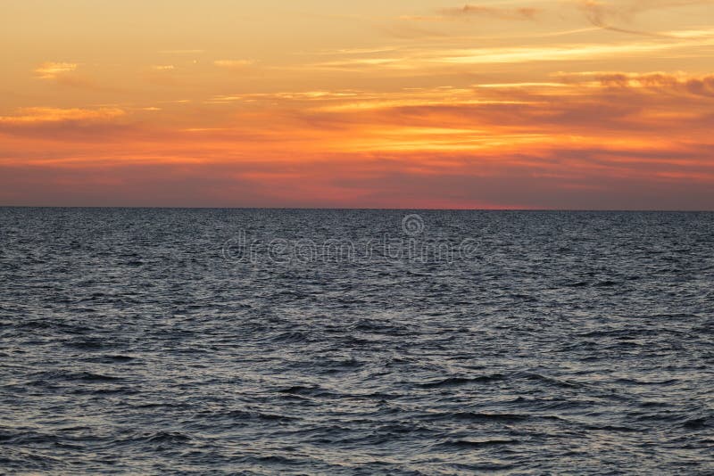 Red sunset over water stock image. Image of orange, silhouette - 70046783