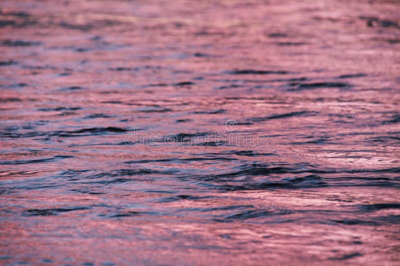 Red Sunset Reflected on Water Stock Photo - Image of shore, wave: 106005160