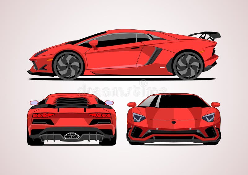 Lamborghini Side View 2d Drawing Lamborghini Side View: Over 56