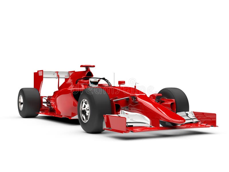 Red Super Fast Sports Racing Car Stock Illustration - Illustration of ...