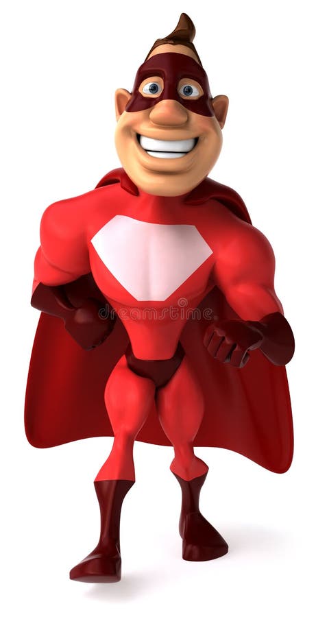 Red Superhero stock illustration. Illustration of macho - 28525531