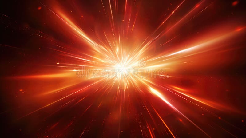 Red Supernova Explosion in Space Stock Illustration - Illustration of ...