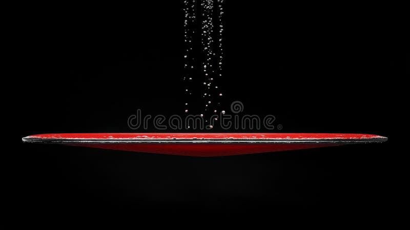 Red Surface with Falling Water Droplets Stock Illustration ...