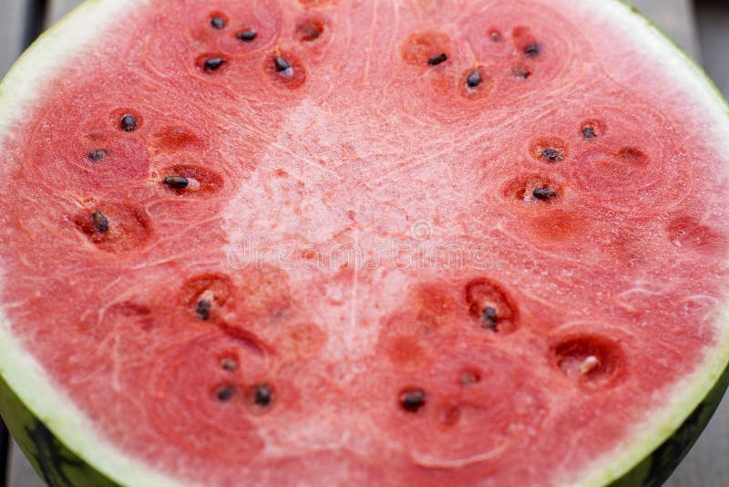 Red Surface of Fresh Watermelon Stock Image - Image of fruit ...