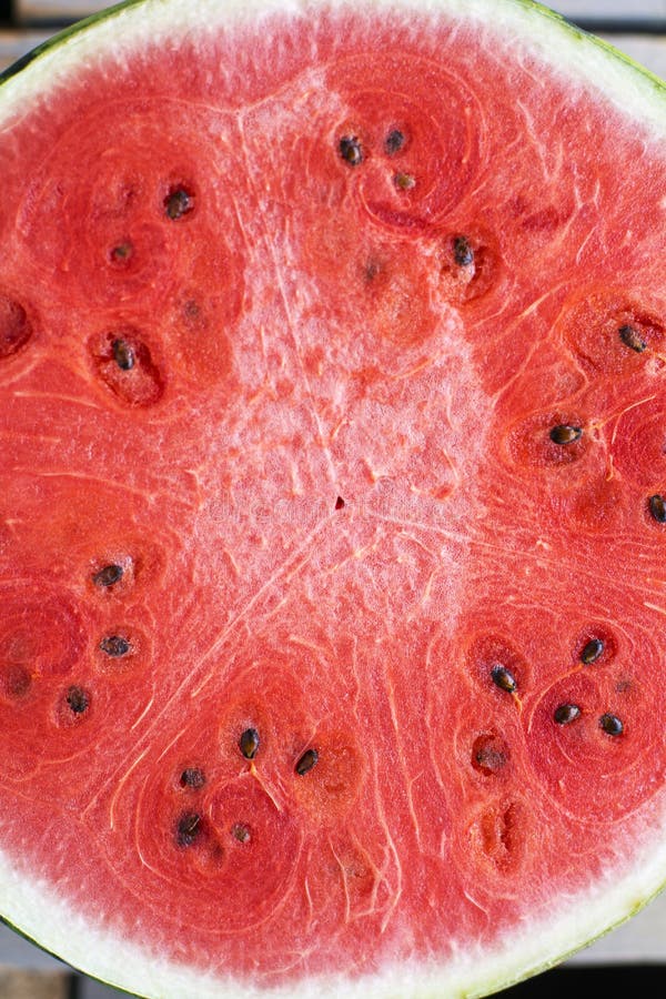 Red Surface of Fresh Watermelon with Pips Stock Photo - Image of food ...