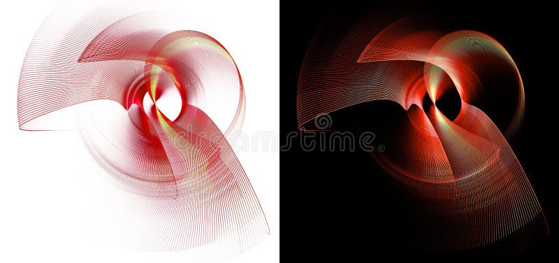 The Red Surfaces with the Yellow Stripe are Curved and Revolve Around ...