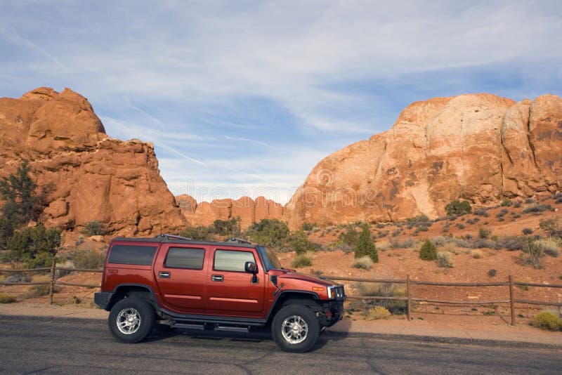 Big Giant Suv Full-size Car Stock Image - Image of metallic, offroader ...
