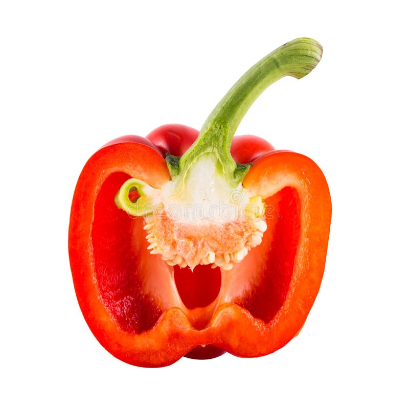 Red Sweet Bell Pepper (capsicum) Stock Image - Image of fruit, close ...