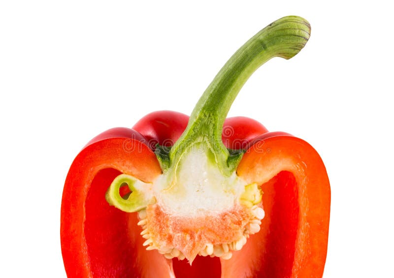 Red Sweet Bell Pepper (capsicum) Stock Photo - Image of ingredient ...
