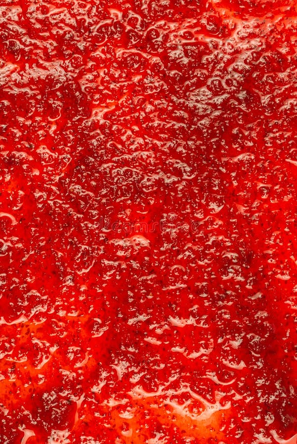 Red Sweet Jam Background. Top View Stock Photo - Image of close, emery ...