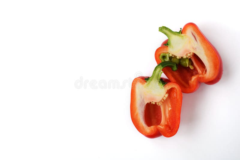 Inside Part Red Green Pepper Isolated Stock Photos - Free & Royalty ...