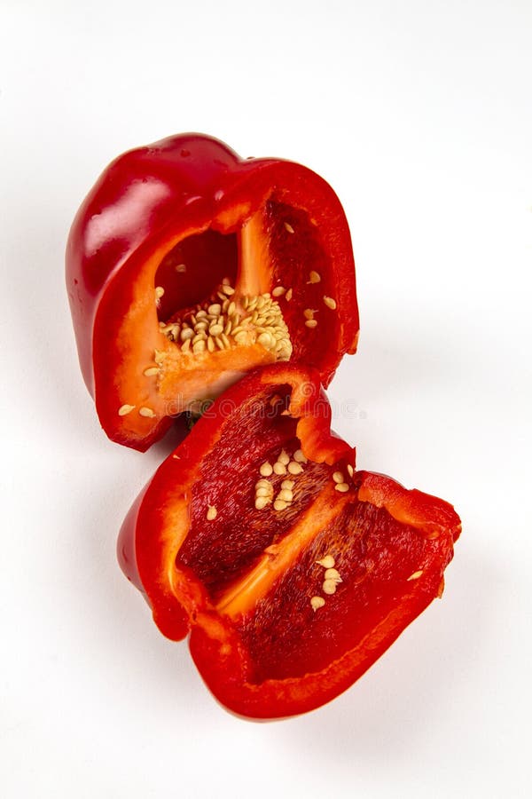 Red sweet pepper stock image. Image of bell, white, pepper - 182898143