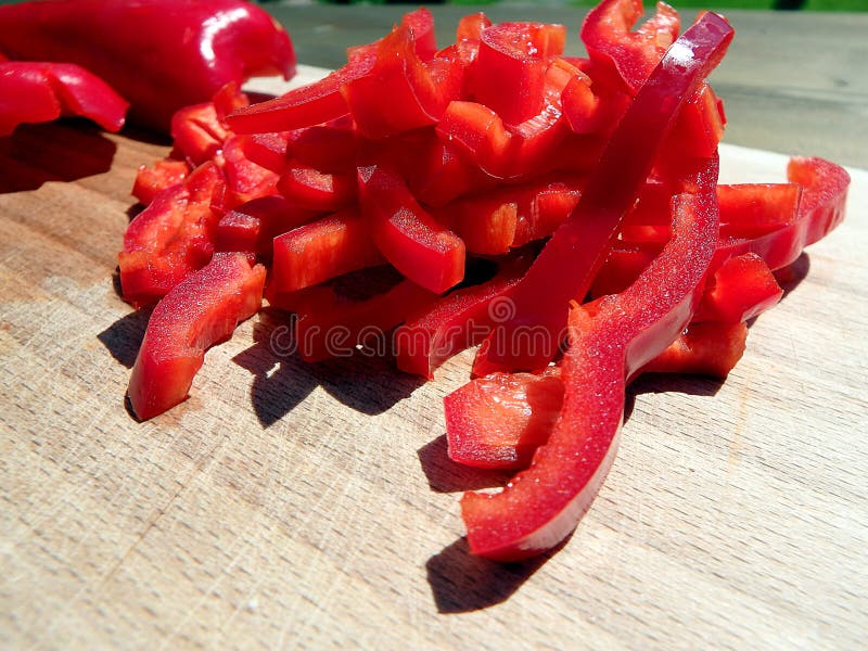 Red sweet pepper, stock image. Image of fresh, pepper - 97372843