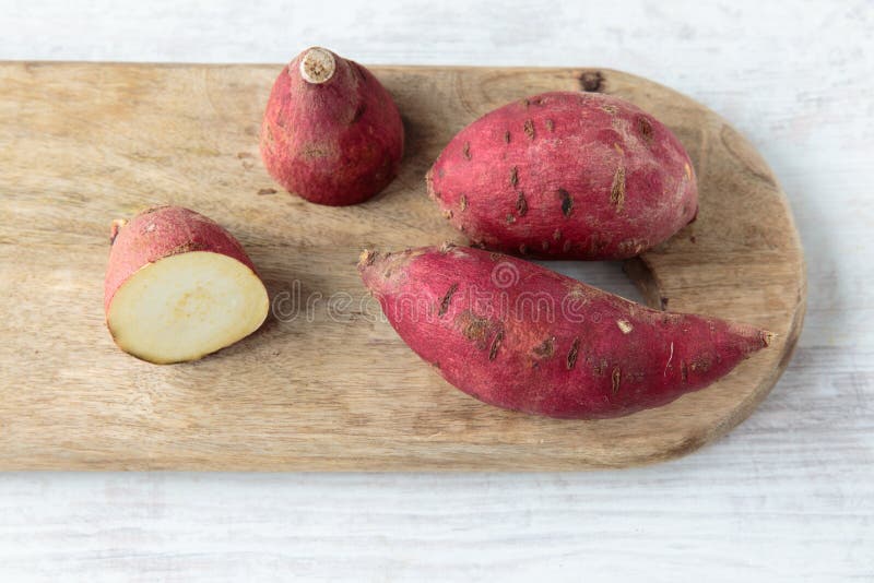 Red sweet potatoes stock image. Image of tuber, root - 59705783