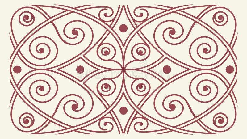 Red Swirls Seamless Pattern Vector Background, Vector Design Generative ...