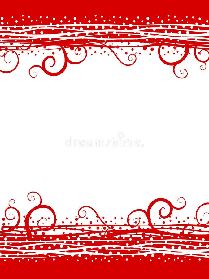 Red Christmas Border Design Stock Vector - Illustration of vector ...
