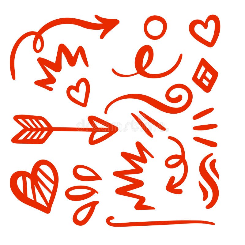 Red Swirls Swash Logo Ornament Designs Stock Vector - Illustration of ...