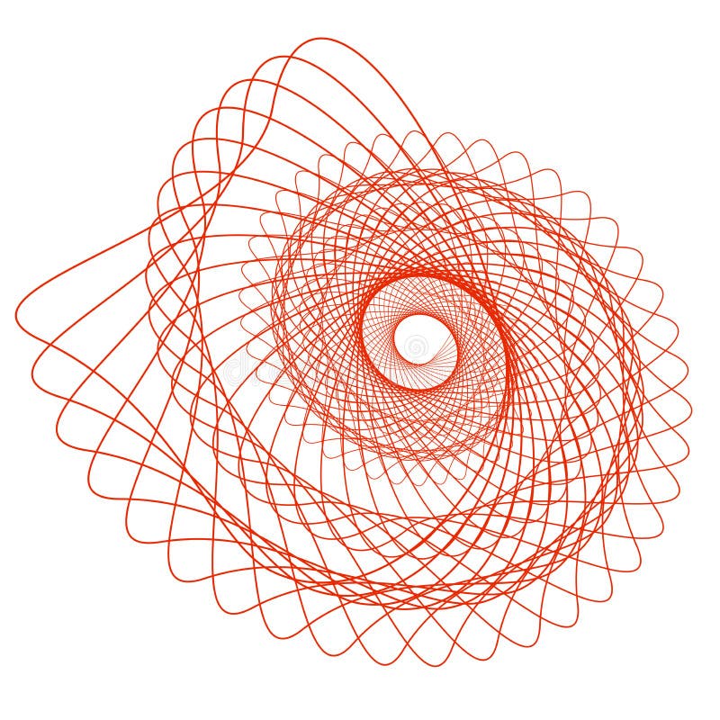 Red Swirls Swash Logo Ornament Designs Stock Vector - Illustration of ...