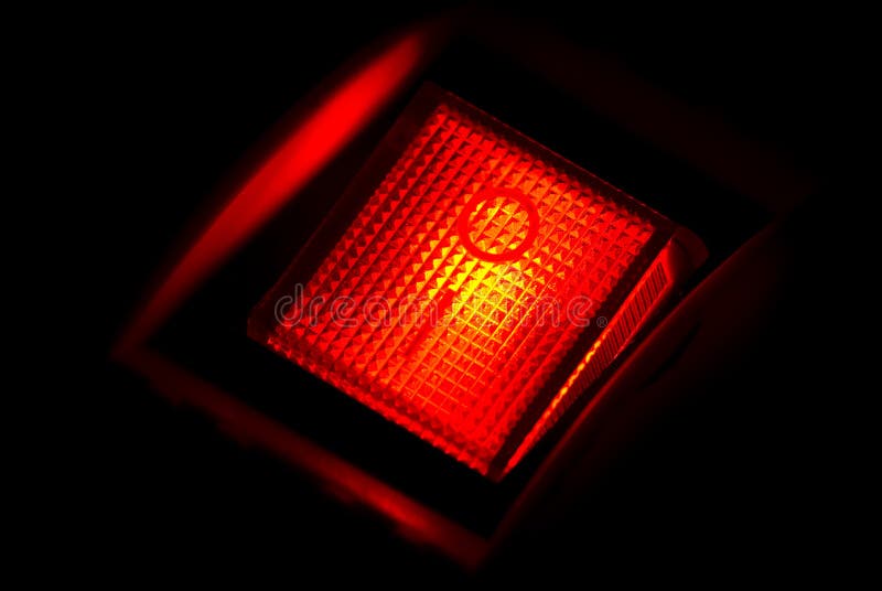 Red power switch . stock photo. Image of connection, electrical - 13775540