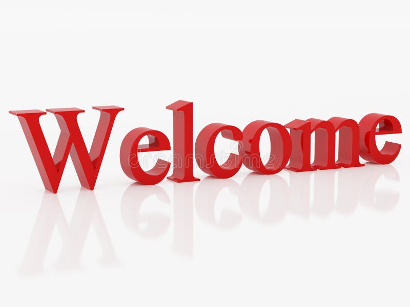 Red symbol welcome stock illustration. Illustration of background - 5615365