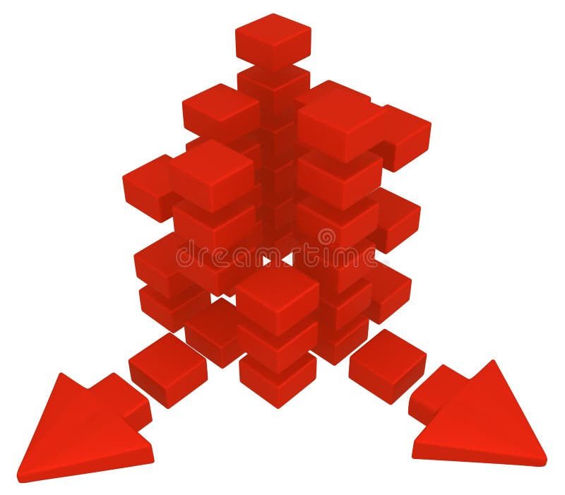 Arrow Dash Stack Pair stock illustration. Illustration of piece - 123606464