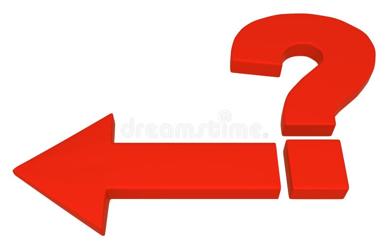 Arrow and question mark stock vector. Illustration of arrow - 28261473
