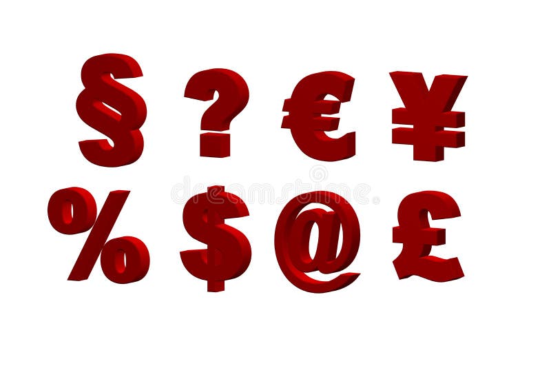 Red symbols stock illustration. Illustration of symbol - 1531117