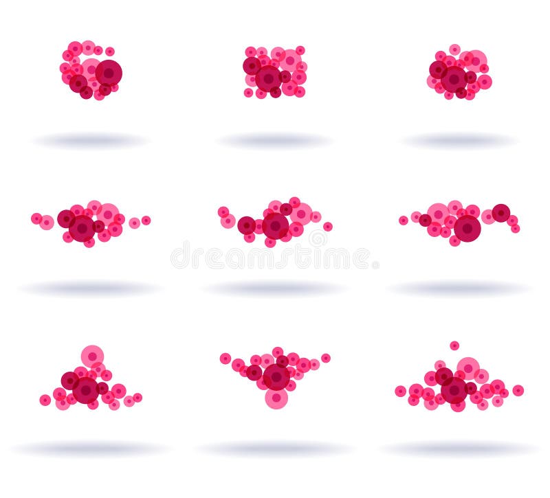 Red symbols stock illustration. Illustration of collection - 16416932