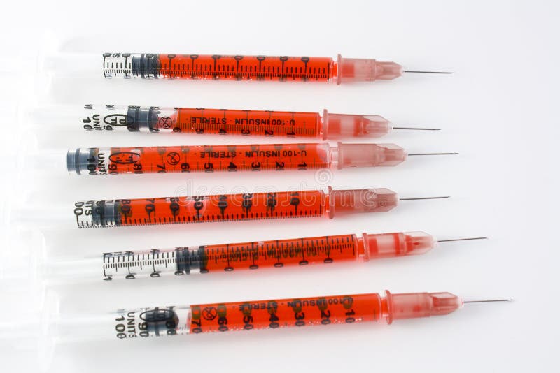 Red syringe stock photo. Image of immunization, aids - 13131946