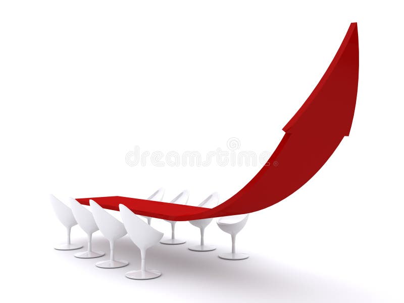 Red table - arrow stock illustration. Illustration of summer - 19298554