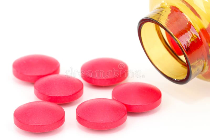 Red tablets stock photo. Image of health, isolated, natural - 33416268