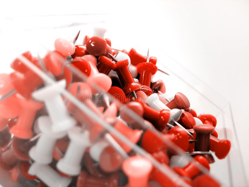 Red Tacks stock photo. Image of plastic, cube, sharp, clear - 12040