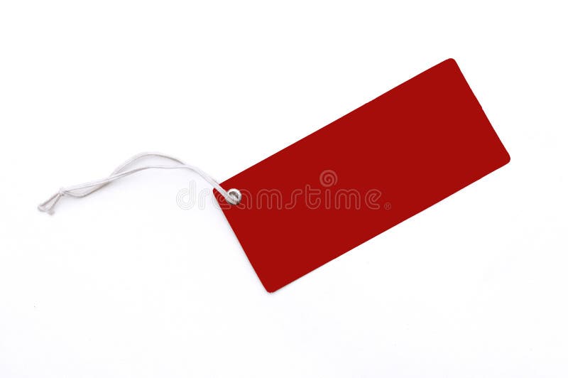 Blank Red Tag stock image. Image of currency, buying - 34637535