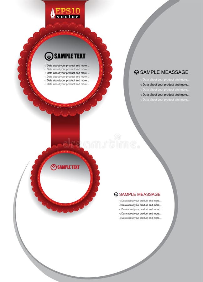 Red tag stock vector. Illustration of blank, icon, pennon - 26445882