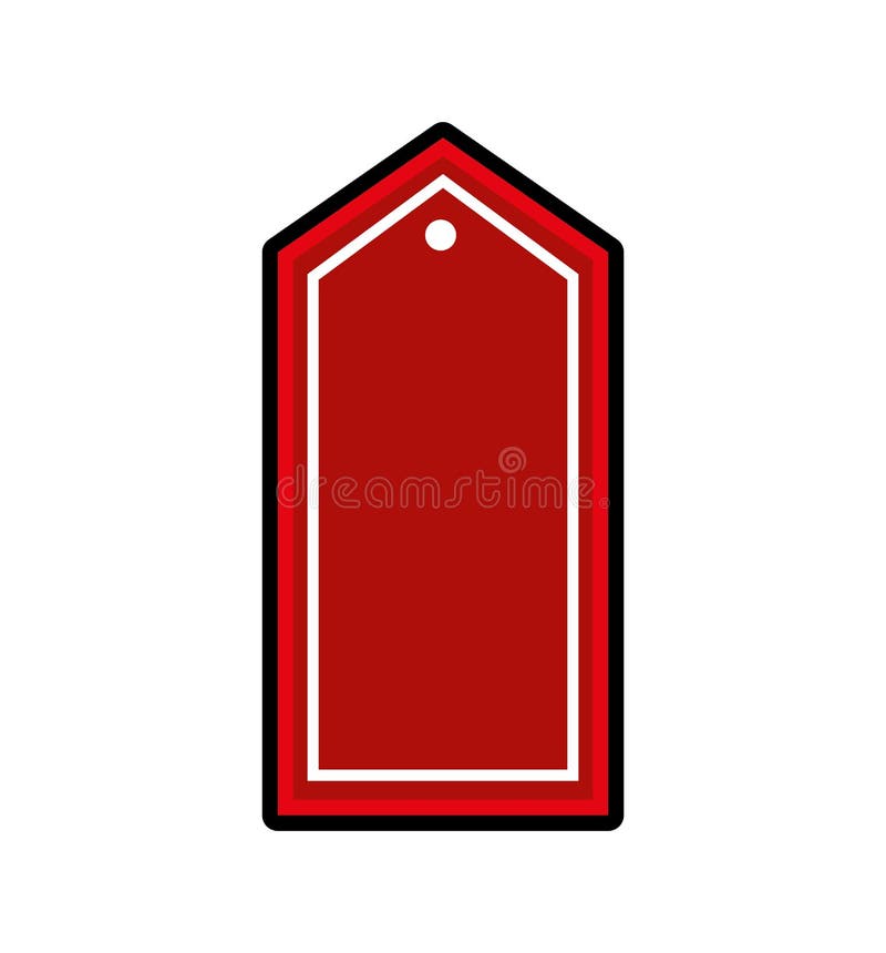 Red Tag Icon. Label Design. Vector Graphic Stock Illustration ...