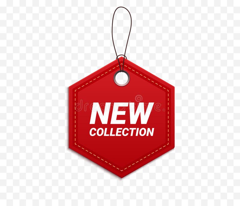 Red tag isolated. stock vector. Illustration of paper - 215599756