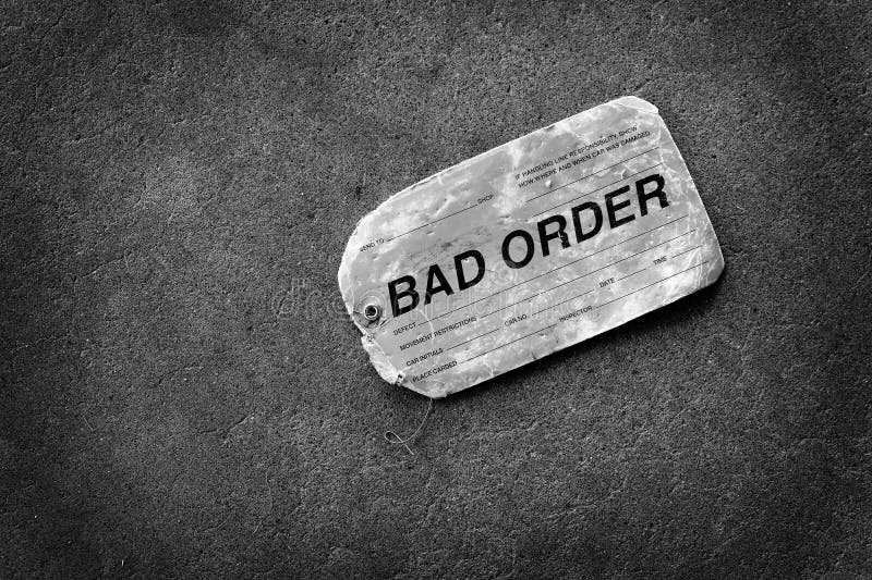 Red Tag Marker for Bad Order on Ground Stock Photo - Image of ground ...