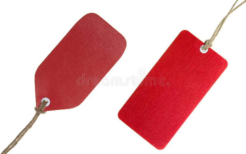 Red Tag Set stock image. Image of element, hanging, circle - 4784575