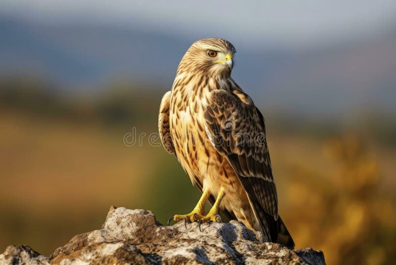 Red Tailed Hawk Buteo Bird of Prey Red Tailed Hawk Stock Illustration ...