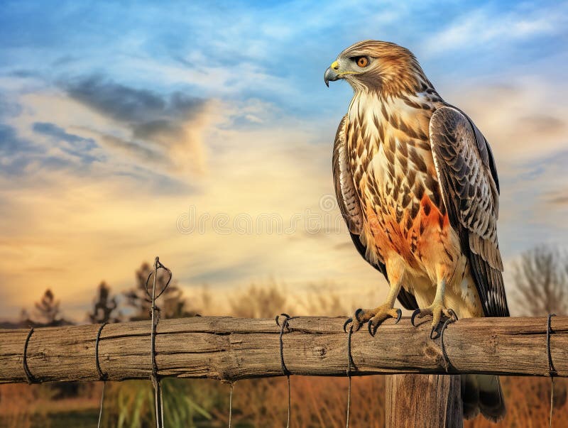 Red Tailed Hawk Made with Generative AI Illustration Stock Illustration ...