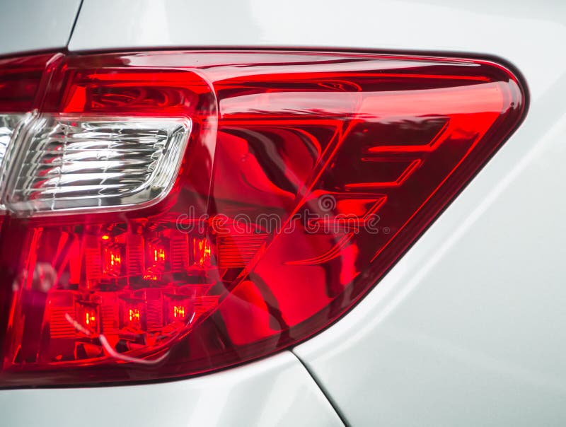 Red taillight stock photo. Image of rear, design, closeup - 34193080