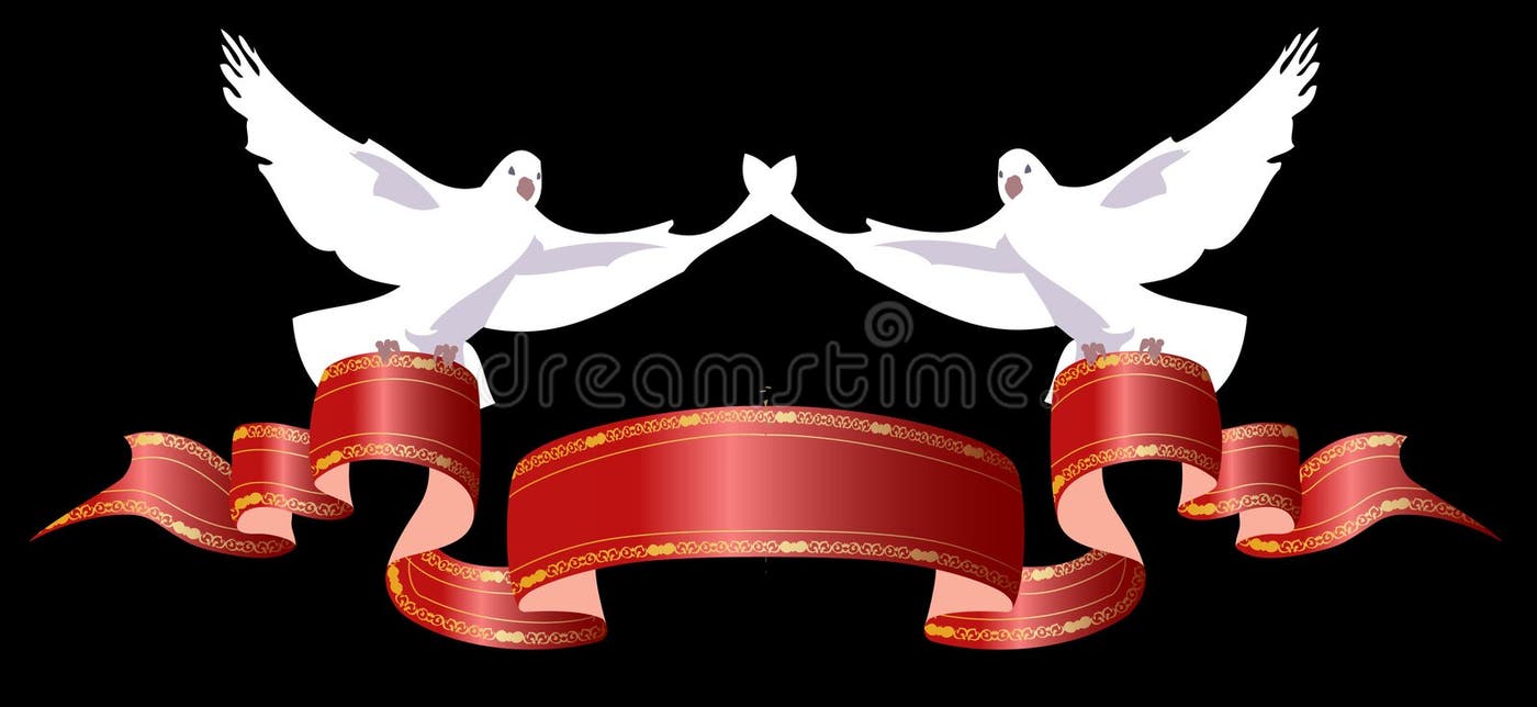 White Dove Red Ribbon Stock Illustrations – 561 White Dove Red Ribbon ...