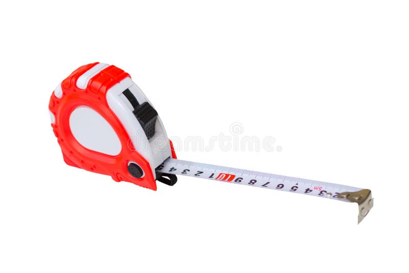 Red Tape measure stock image. Image of project, black - 75310019