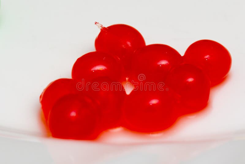 Red Tapioca Balls stock photo. Image of textured, spherical - 43710472