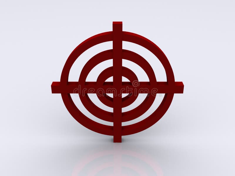 Red target stock illustration. Illustration of circles - 10992729