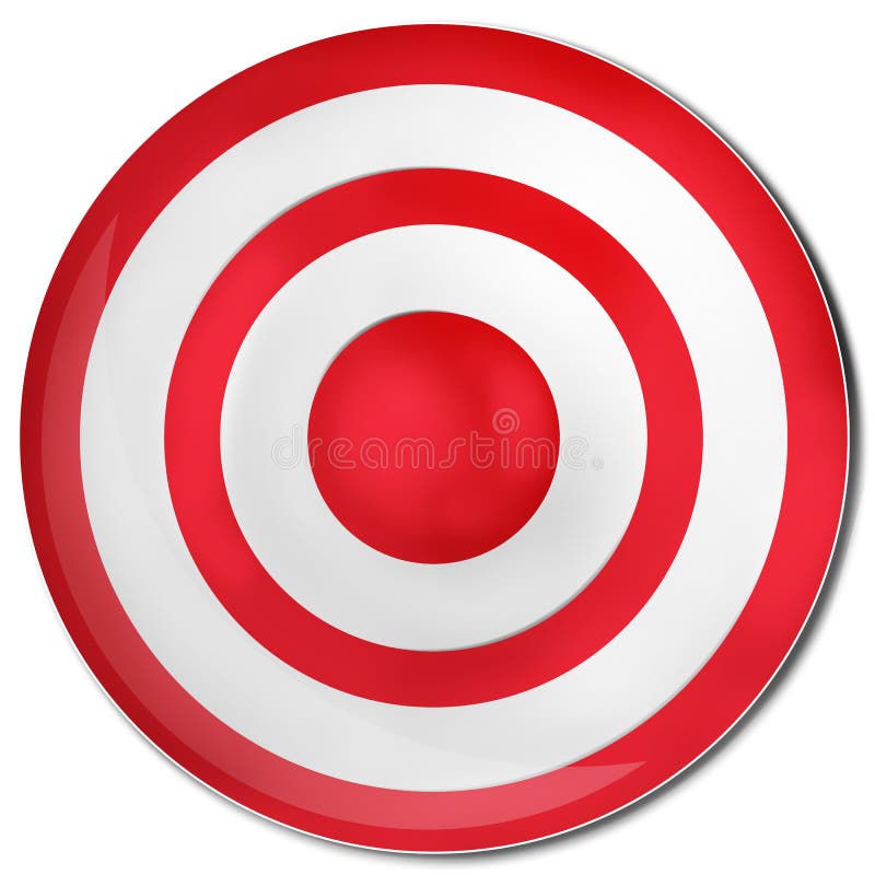 The Red target stock illustration. Illustration of target - 6225289