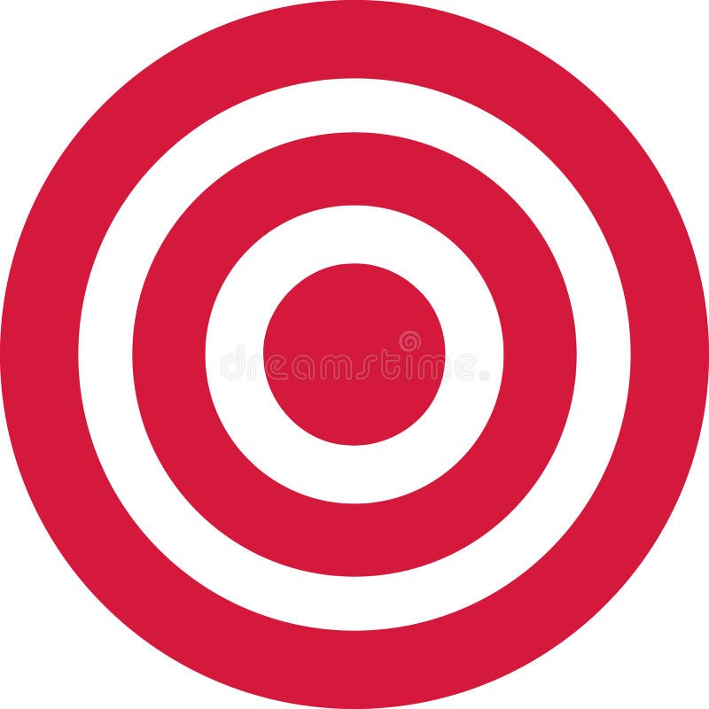 Red target stock vector. Illustration of icon, sport - 85851788